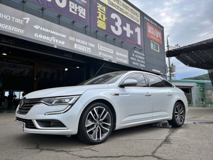 SM6 타이어 교체 어디서? 풍동에서 선택한 한국타이어 키너지 올 웨더 H750 245 40 19 장착 리얼후기! : 네이버 블로그