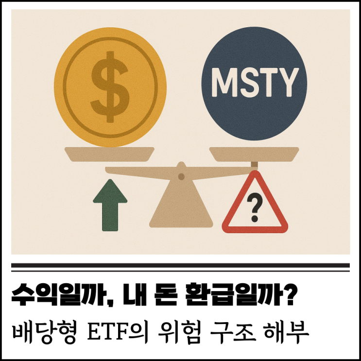 '연 100% 배당'의 진실? 고배당 ETF MSTY, 기회인가 함정인가? : 네이버 블로그