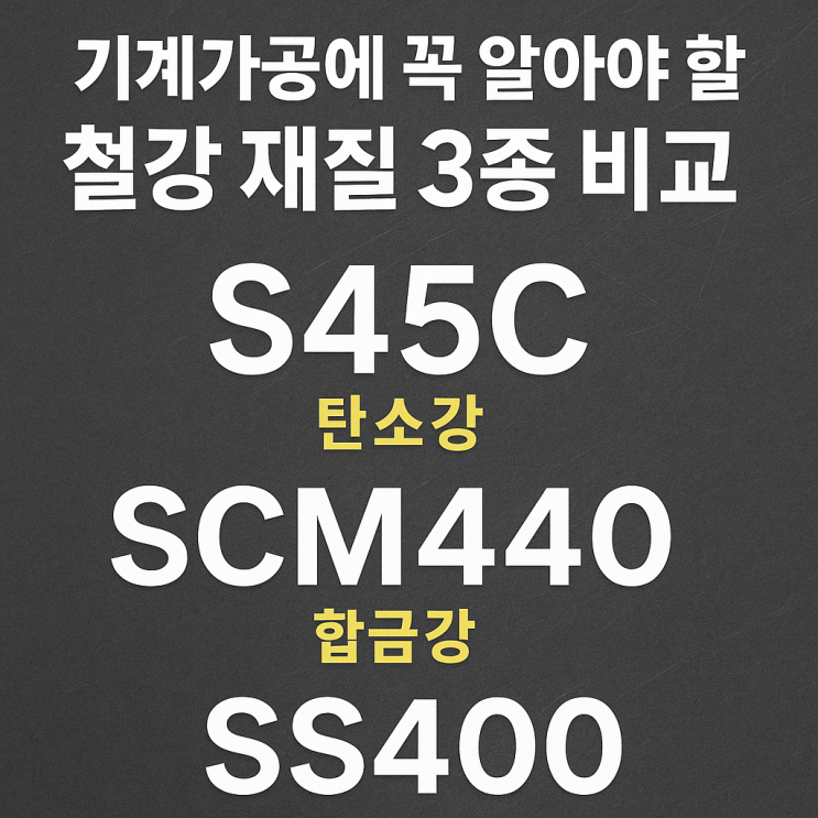 기계가공에서 꼭 알아야 할 철강 재질 3종 비교 – S45C, SCM440, SS400 : 네이버 블로그