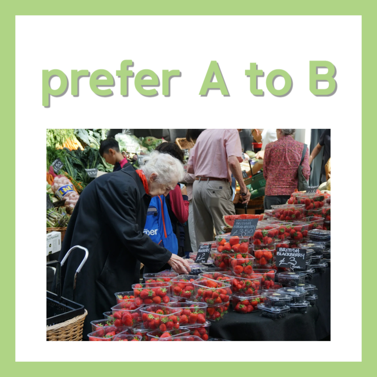 prefer A to B / Prefer to ~ / prefer ing : 네이버 블로그