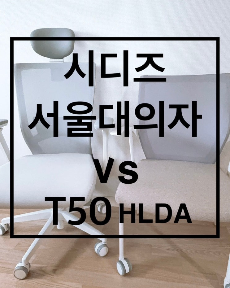 시디즈 서울대의자 아이블과 T50 HLDA 비교 -내돈내산- : 네이버 블로그