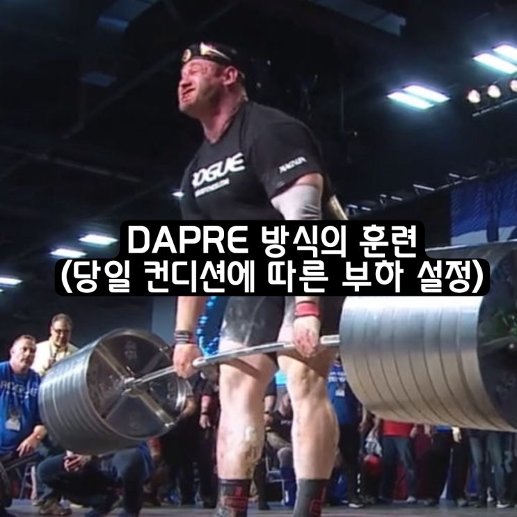 두정동PT 짐포유 - 당일 컨디션은 주요 변수다. 강력한 스트렝스를 위한 DAPRE 프로그램 사용방법과 방식 : 네이버 블로그