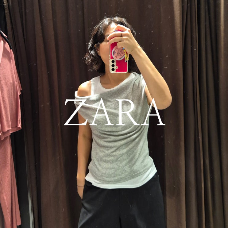 ZARA 자라 여름 신상 더블 언밸런스 티셔츠 & 톱 스티칭 미니백 하울 후기 1탄 : 네이버 블로그