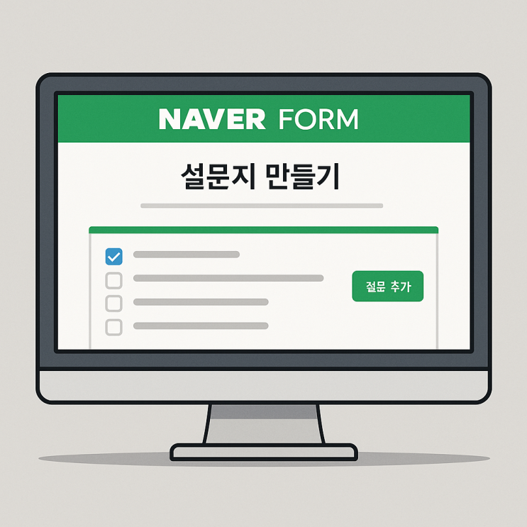 네이버폼 활용한 설문조사 방법.. "설문지 만들기" 어렵지 않아요 : 네이버 블로그