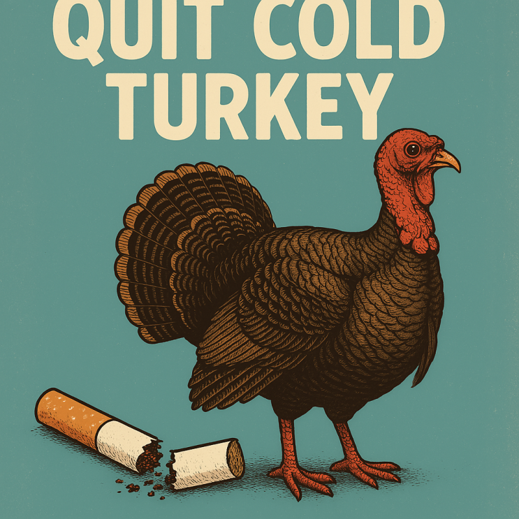 Quit cold turkey 뜻 / quit, quiet, quite, acquit, acquittal 어원 관계 : 네이버 블로그