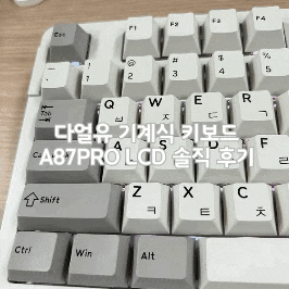 다얼유 기계식 키보드 A87PRO LCD 구매 및 소프트웨어 설치 후기 : 네이버 블로그
