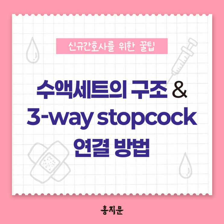 신규간호사를 위한 꿀팁!-수액세트의 구조 3-way stopcock 연결 방법 : 네이버 블로그