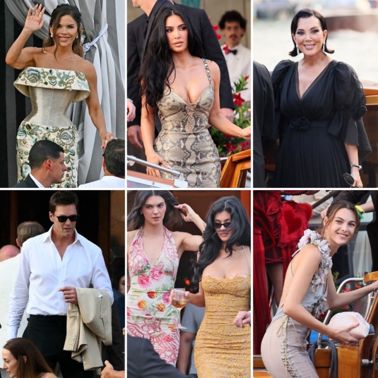 [제프 베이조스&로렌 산체스 결혼식] 웰컴 파티 게스트 - 킴&클로에 카다시안/카일리&켄달&크리스 제너/비토리아 세레티 ...