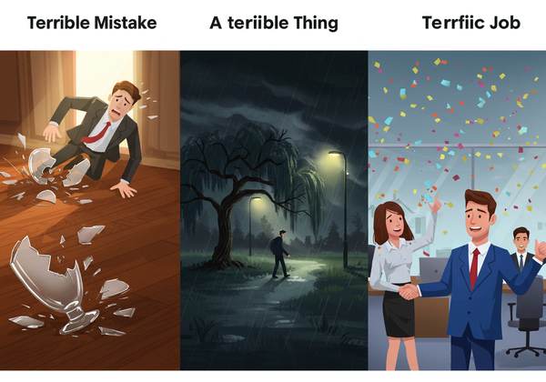 영어로 테러블 terrible, 터리픽 terrific 뜻, 차이 / terrible mistake(thing ...