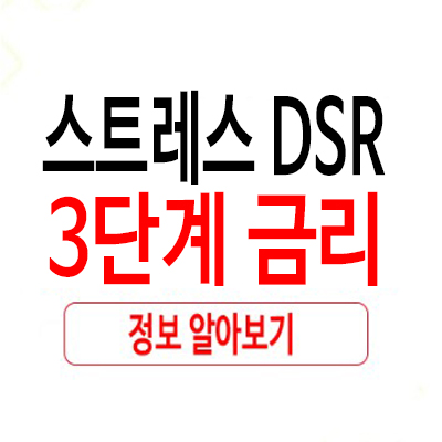 스트레스 dsr 3단계 금리 알아보자 : 네이버 블로그