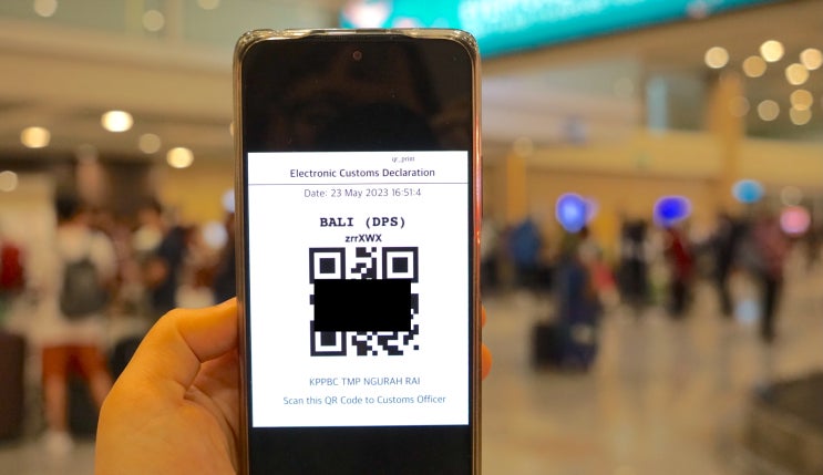 발리 여행 준비 세관 신고 방법 온라인 사전 QR-Code : 네이버 블로그