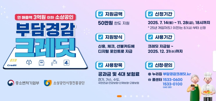 매출액 3억원 이하 소상공인 부담경감 크레딧 신청 : 네이버 블로그