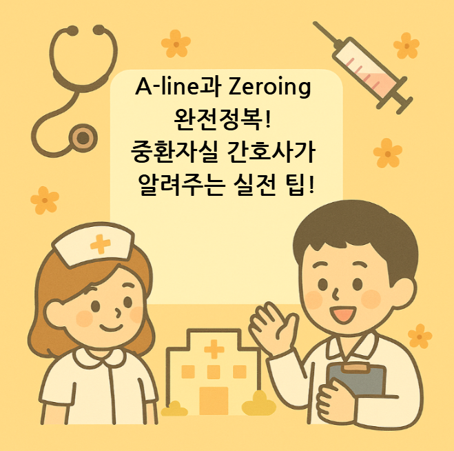 A-line과 Zeroing 완전정복! 중환자실 간호사가 알려주는 실전 팁 : 네이버 블로그