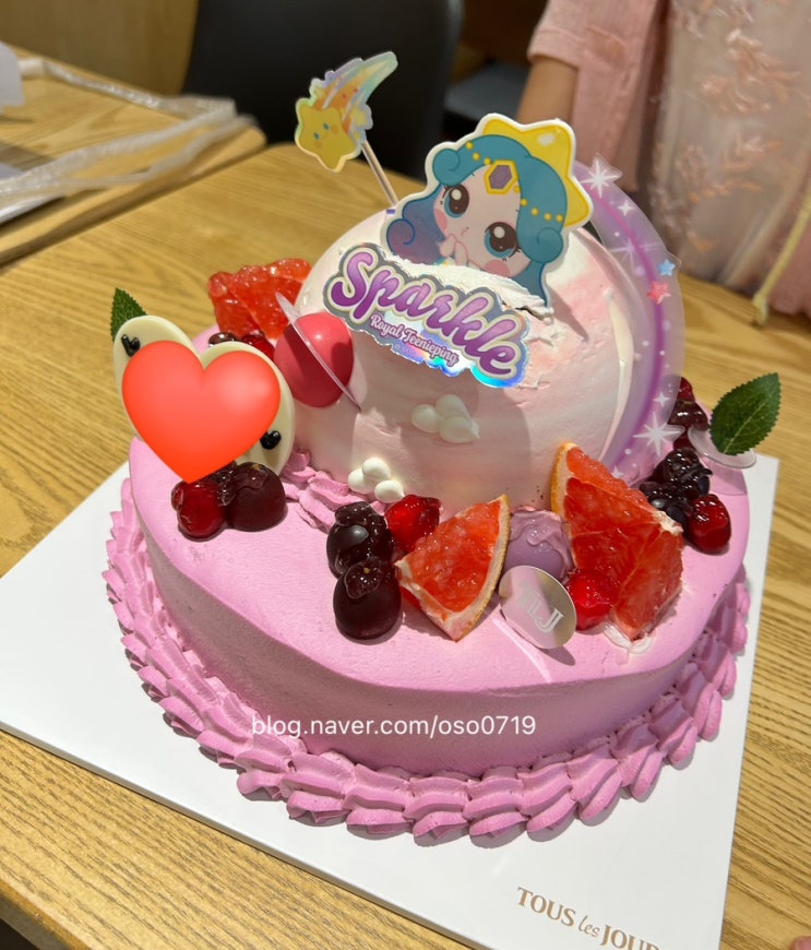 뚜레쥬르 2단 케이크 주문. 티니핑 초롱핑 케이크 🎂 : 네이버 블로그