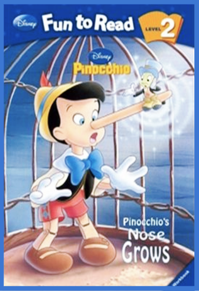 디즈니 펀투리드(Disney Fun to read) 단계별 총정리, 2단계 피노키오(Pinocchio's Nose Grows ...