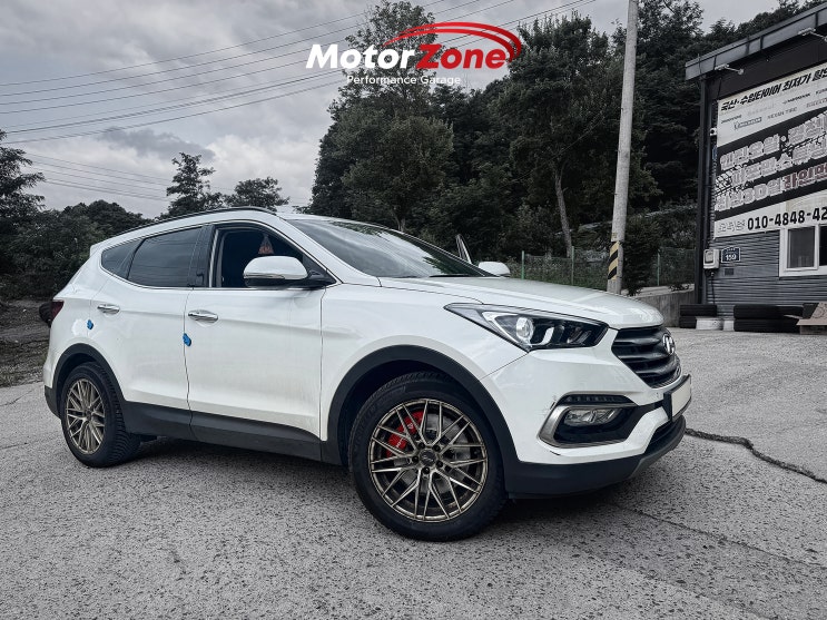 싼타페 DM 네오테크 EVO 4P + 355mm 디스크로터 장착, 노원구 월계동 브레이크튜닝 전문 모터존 : 네이버 블로그