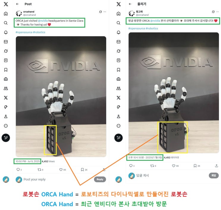 로보티즈 & 로봇손 ORCA Hand & 엔비디아 : 네이버 블로그