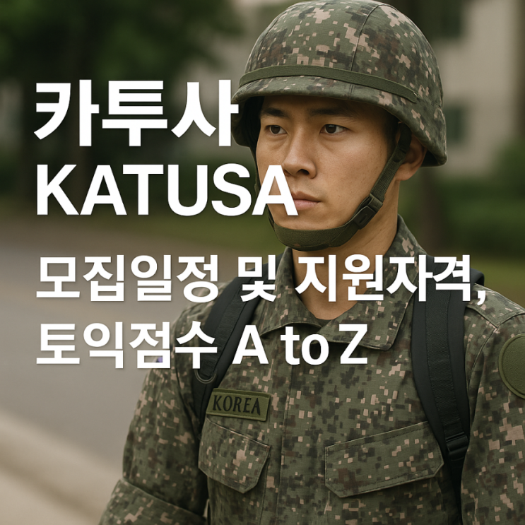 카투사 KATUSA 모집일정 및 지원자격, 토익점수 A to Z : 네이버 블로그