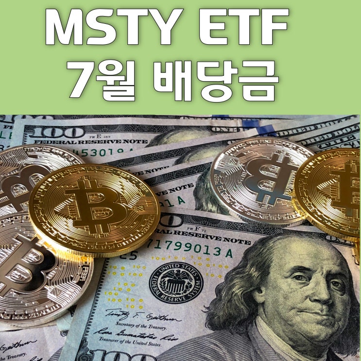 MSTY ETF 7월 배당금 입금완료, MSTR 스트레티지와 주가 수익률 비교 : 네이버 블로그
