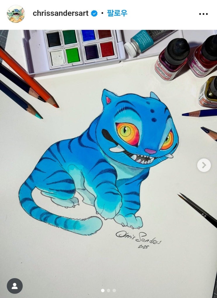 디즈니 유명감독이 그린 케이팝데몬헌터스 호랑이 그림 : 네이버 블로그