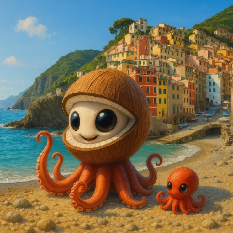 이탈리안브레인로트 캐릭터 옥토 코코시니 소개 - 코코넛 문어 ( Octo Cocosini ) : 네이버 블로그