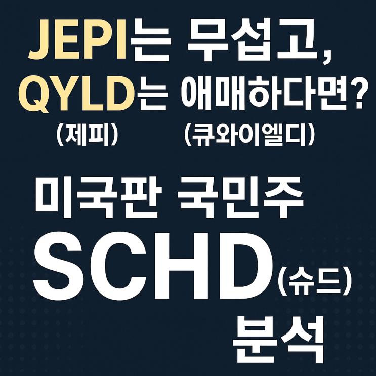 JEPI(제피) 무섭고 QYLD 애매할 때, SCHD는 다를까?- 미국판 국민주 ETF, SCHD(슈드) 완전 분석 : 네이버 블로그
