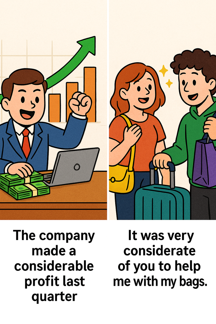 영어 단어 비교: Considerable vs Considerate 완벽 정리! : 네이버 블로그