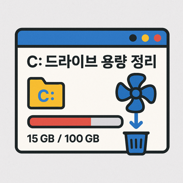 컴퓨터 느려졌을때.. "C드라이브 용량 정리 및 용량 늘리기"로 해결 : 네이버 블로그