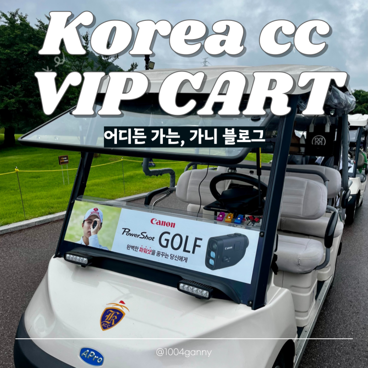 코리아CC VIP골프카트 후기(4인용 리무진카트 금액과 기능 비교) : 네이버 블로그