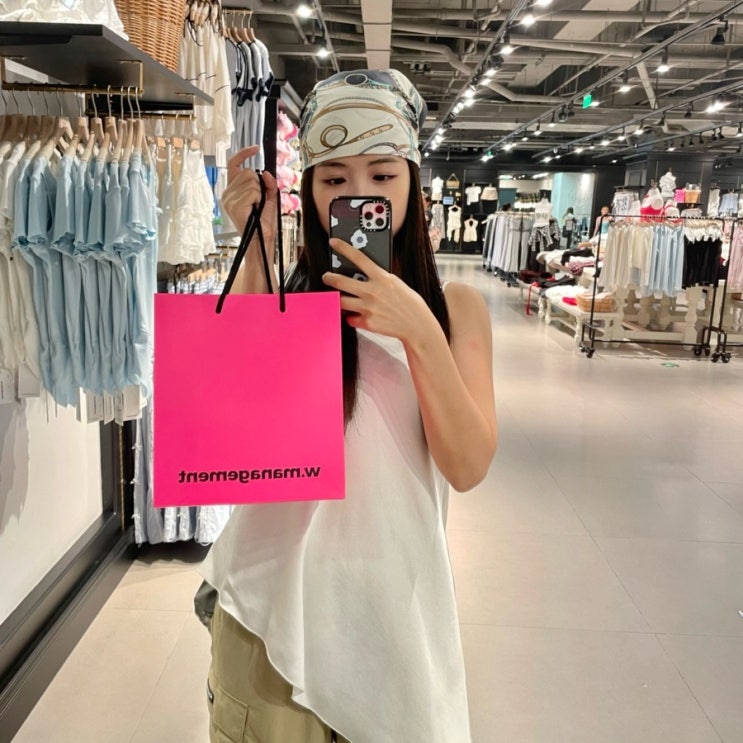 [상하이 옷 쇼핑] 중국판 브랜디멜빌 w.management(WM)에서 옷 구매한 후기, 고덕지도 주소 : 네이버 블로그