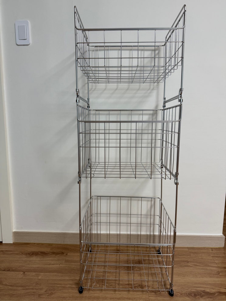 빨래바구니 추천 (내돈내산 JBJ 올304스텐 3단 빨래 바구니 솔직후기) : 네이버 블로그