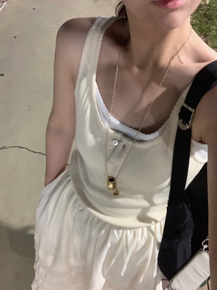 [SSEMI] 쎄미 캉캉 레이스 롱원피스 여름 휴가룩 추천 : 네이버 블로그