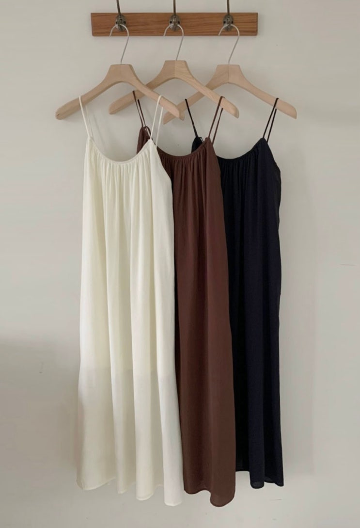 여름 여성 셔링 홀터 끈 나시 롱 원피스 3컬러 : 네이버 블로그