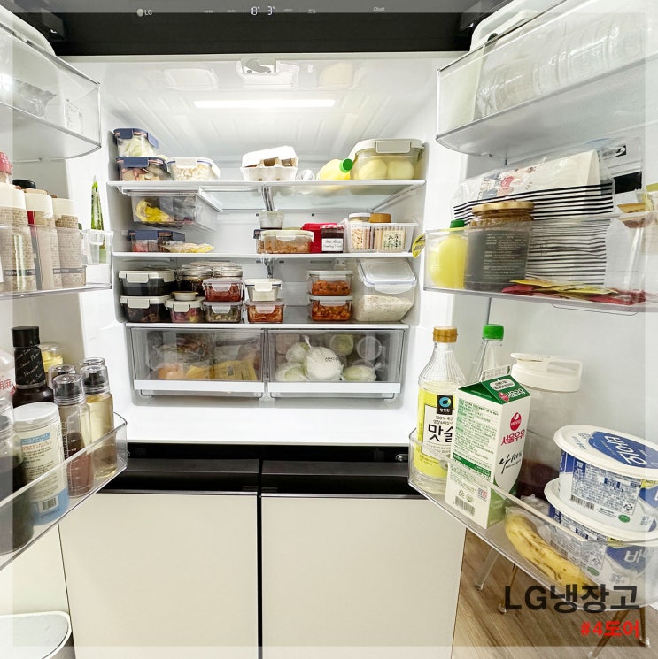 4도어 냉장고 1등급 매직스페이스 LG냉장고 후기 : 네이버 블로그