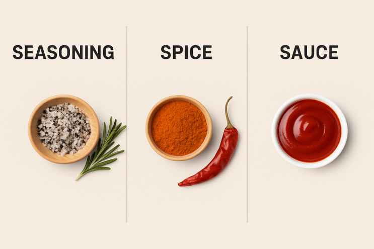 Seasoning vs Sauce vs Spice; 헷갈리는 음식 용어 차이, 완벽 정리! 🍽️ : 네이버 블로그