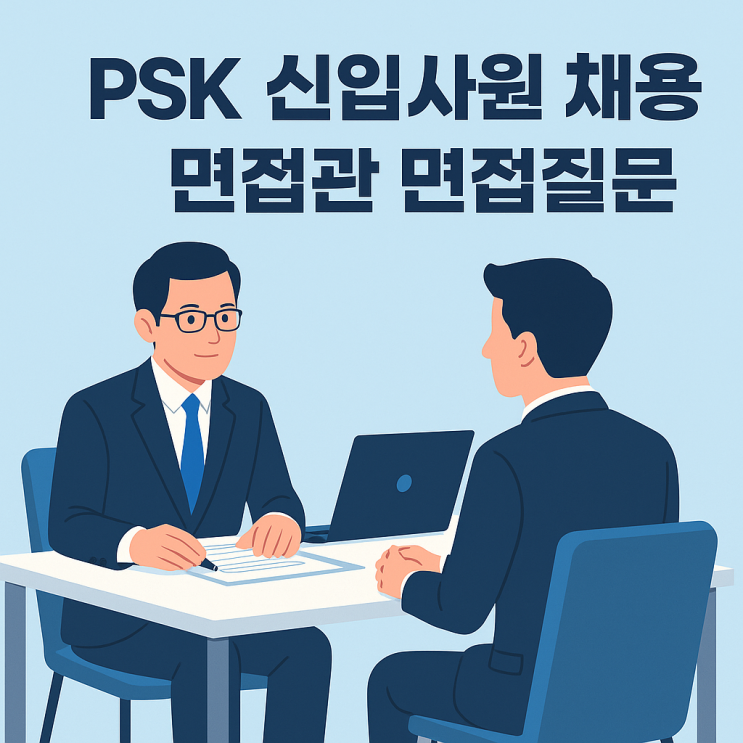 PSK 기구설계 MPG 신입사원 채용 면접관 면접질문 : 네이버 블로그
