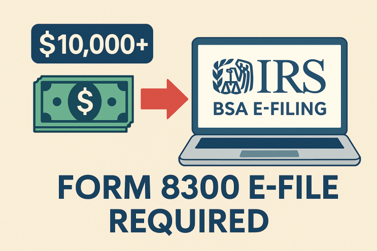 [ EA/AICPA/USCPA/Becker/AIFA ] Form 8300 전자제출 의무화 ― “현금 1만 달러 이상? 이제는 ...