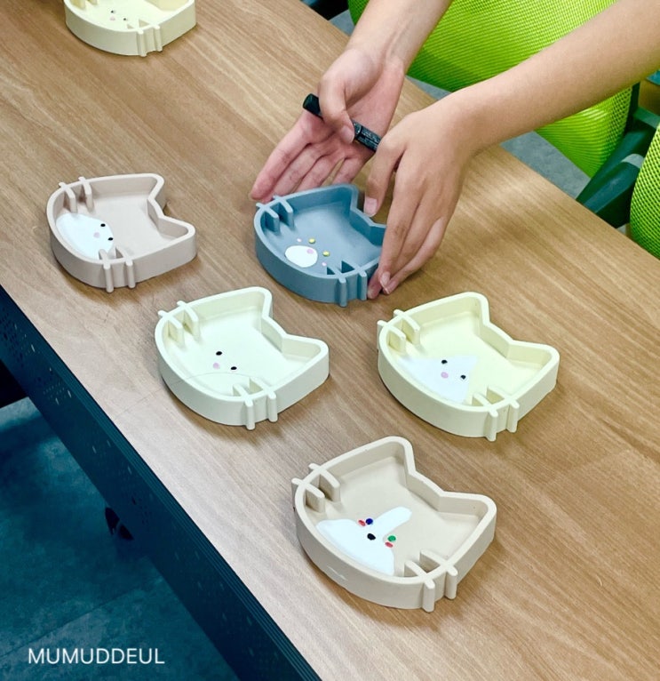 [서울동대문 출강후기] 고양이 제스모나이트 트레이 만들기, 친환경 원데이클래스로 인기만점 💟 무무뜰 : 네이버 블로그