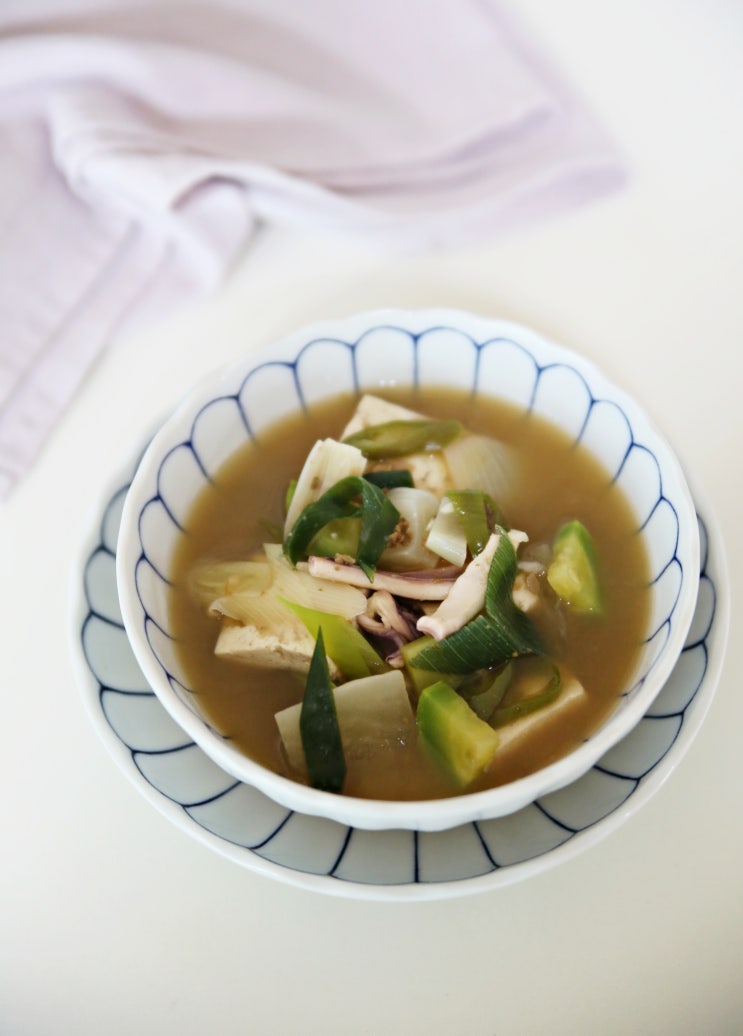 오징어무국 끓이는법 레시피 된장국종류 오징어국 만들기 : 네이버 블로그