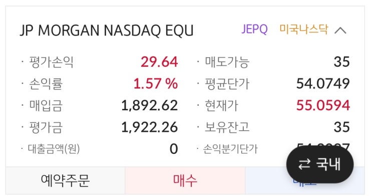 💰 [JEPQ ETF 투자 후기] JP모건 나스닥 프리미엄 인컴 ETF 35주 보유 후기 + GPIQ와 비교 분석 : 네이버 블로그