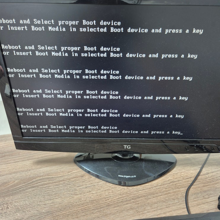 동작구 신대방동 컴퓨터수리 Reboot and Select proper Boot device or Insert Boot ...