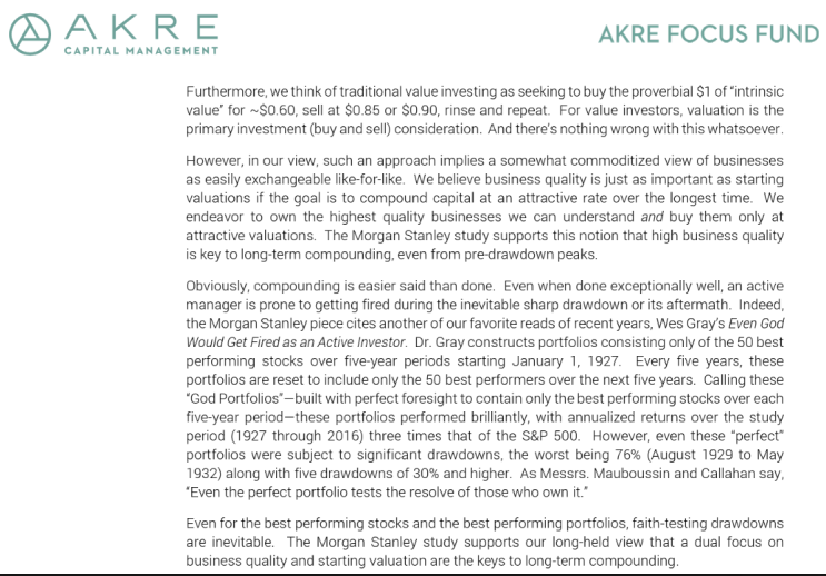 akre 펀드의 주주서한 중 하락율에 대한 생각 : 네이버 블로그