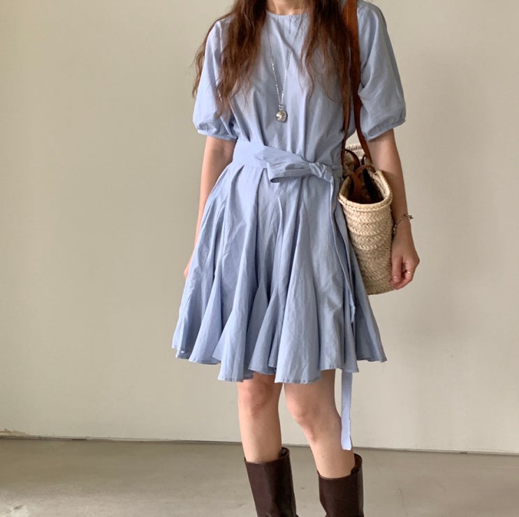 [ LELAPIN 추천 ] 코튼 플레어 원피스 : 네이버 블로그