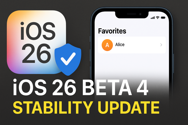 iOS 26 beta 4 업데이트 및 달라진점 총정리 : 네이버 블로그