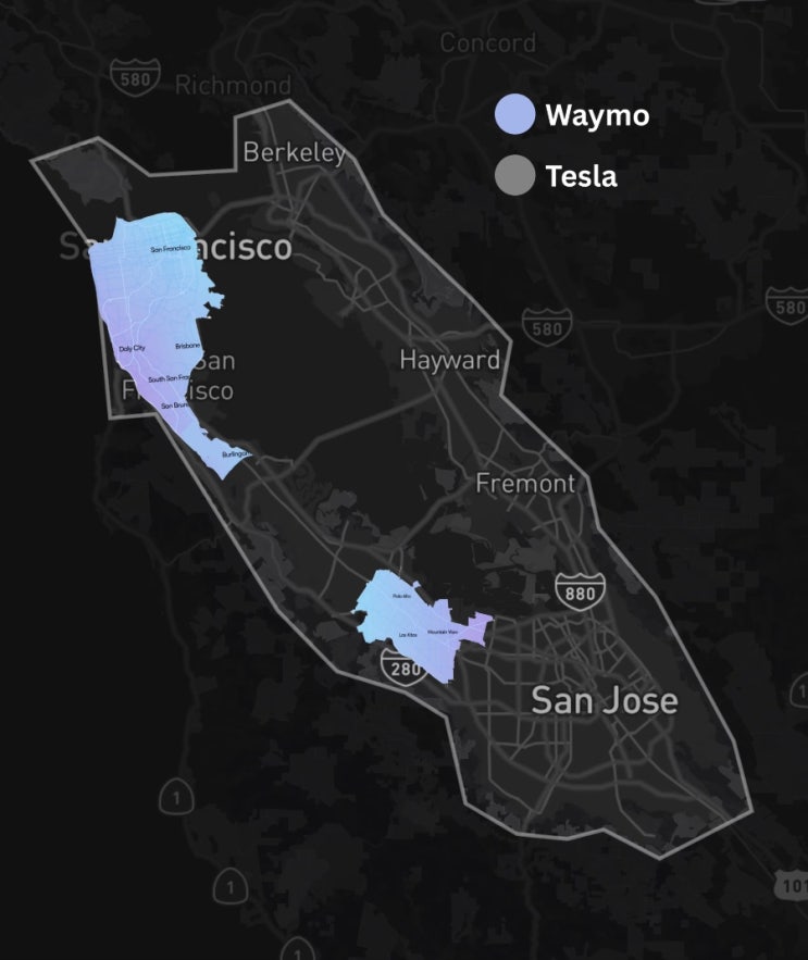 Tesla vs. Waymo (샌프란시스코) : 네이버 블로그