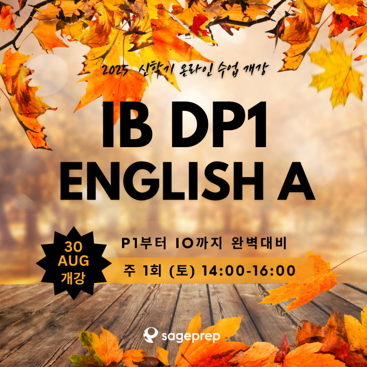 🍁IB DP1: English A Paper 1 & IO 실전 완성 트레이닝 : 네이버 블로그