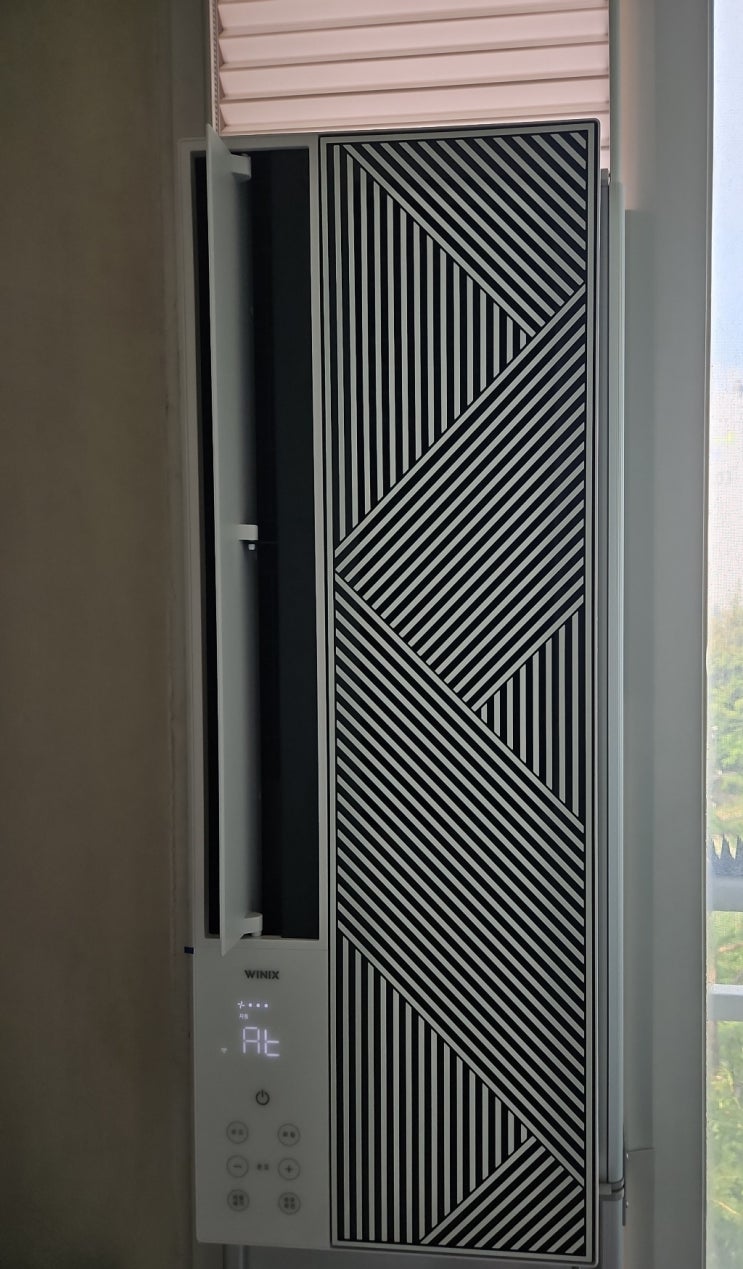 무더운 여름 필수템! 창문만 있으면 OK, [위닉스 인버터 창문형 에어컨 EWNE067-MWK] : 네이버 블로그