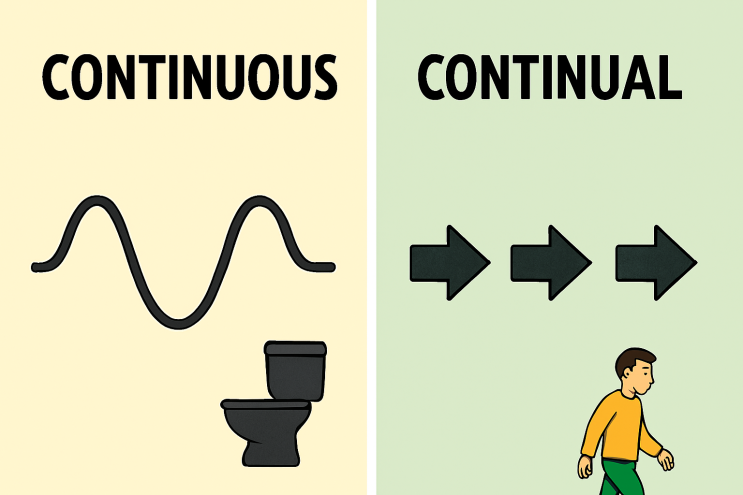continuously(continuous) vs continually(continual) 차이, 뜻 / constantly vs continually 비교 : 네이버 블로그