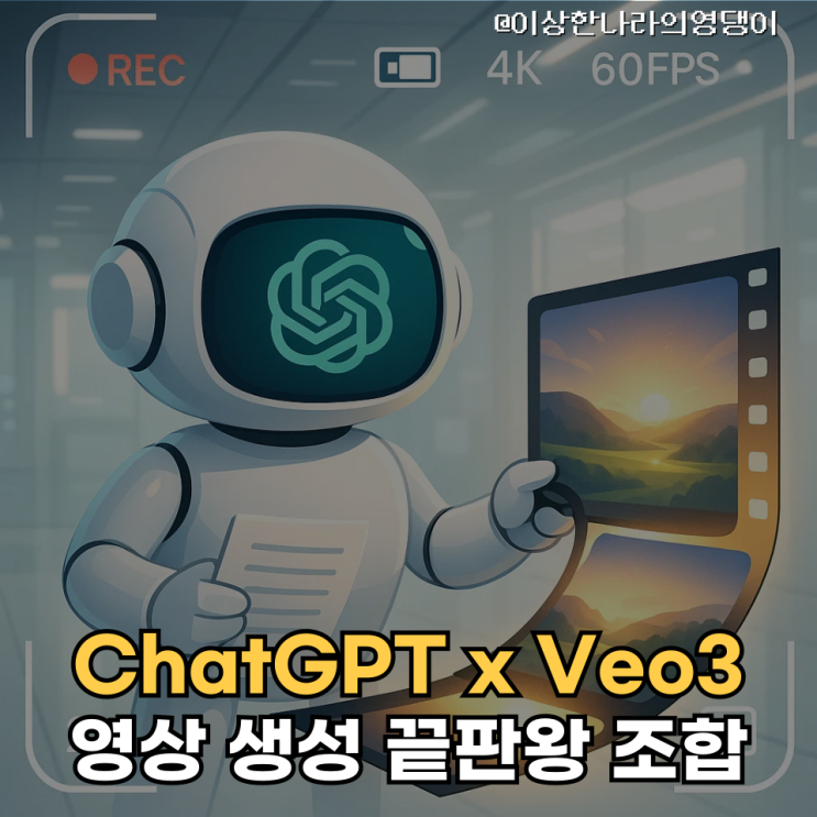 구글 Veo3 사용법, 그리고 Ghat GPT로 프롬포트 깔끔하게 뽑는 방법 : 네이버 블로그