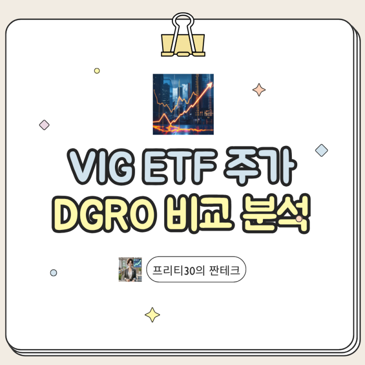 미국 배당주 추천 VIG ETF 구성종목 주가 수익률 DGRO 비교 : 네이버 블로그